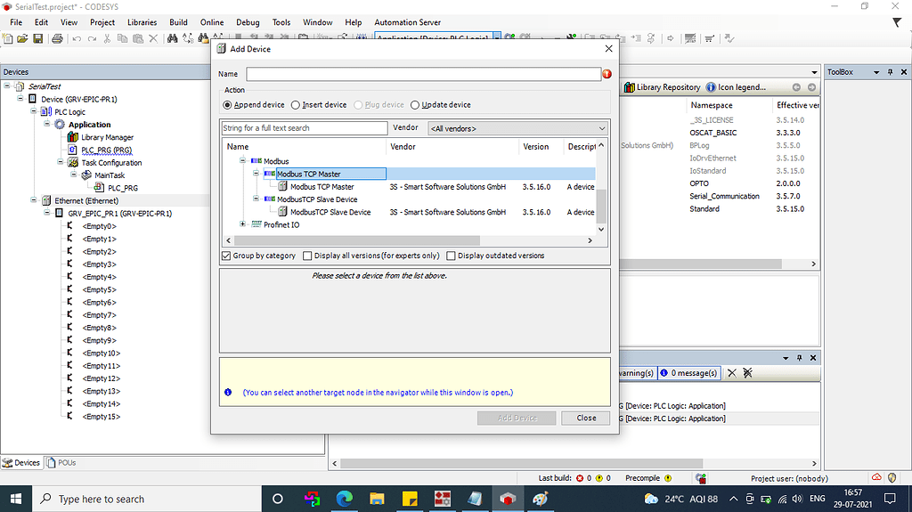 Modbus Serial communication Library - groov EPIC - OptoForums