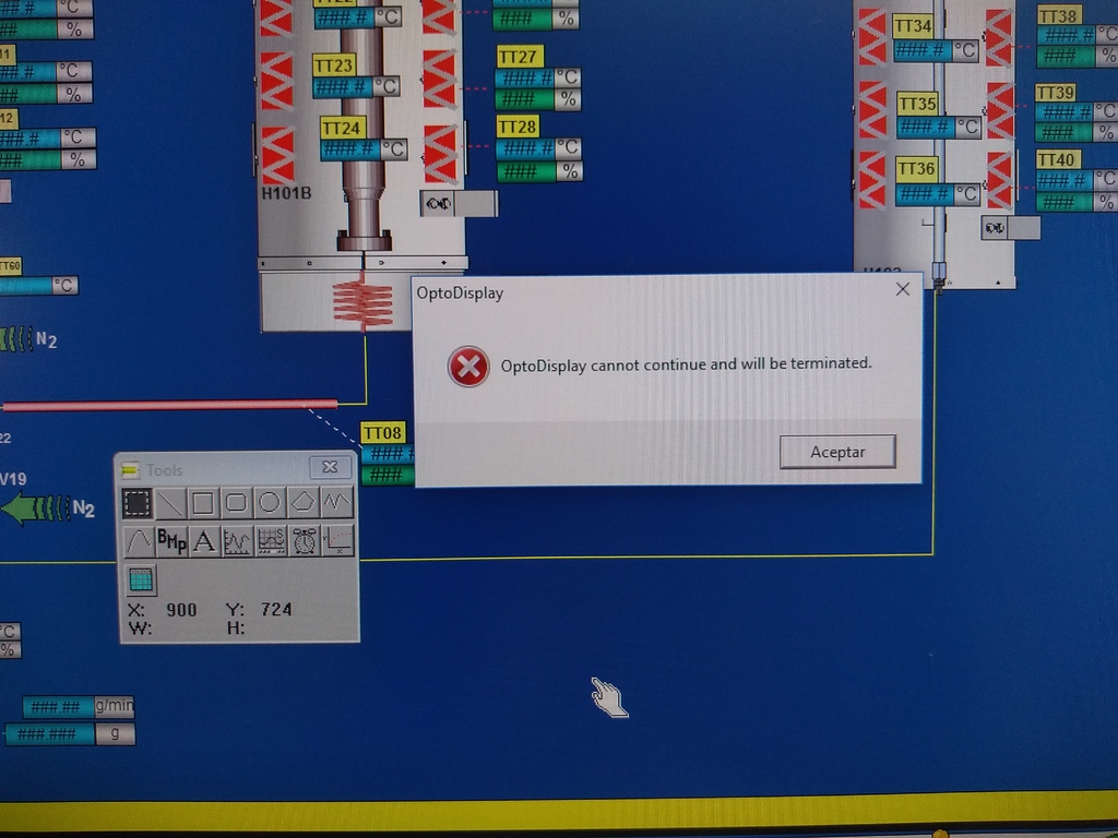 Opto display cannot continue and will be terminated - PAC Project ...