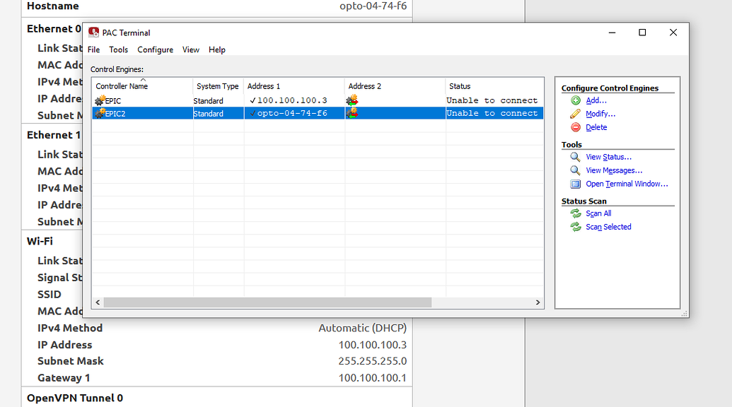 PAC Control - Socket is Not Connected error - PAC Project - OptoForums