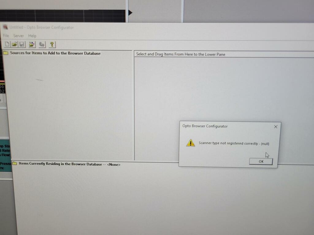 "Scanner type not registered correctly - (null)" - PAC Project - OptoForums